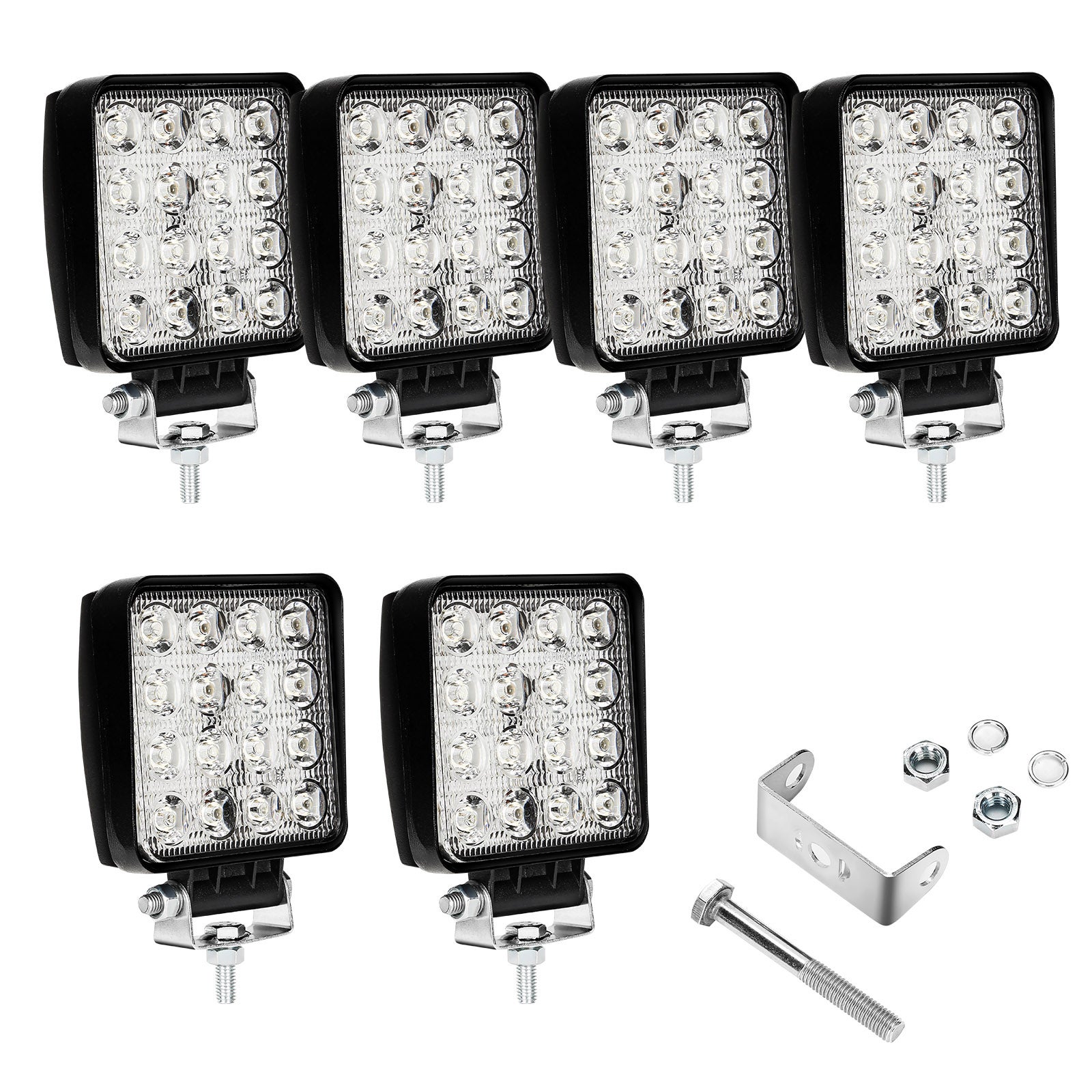 6x LED 48W Phare de Travail LED Phare Travail Projecteur Feux ...