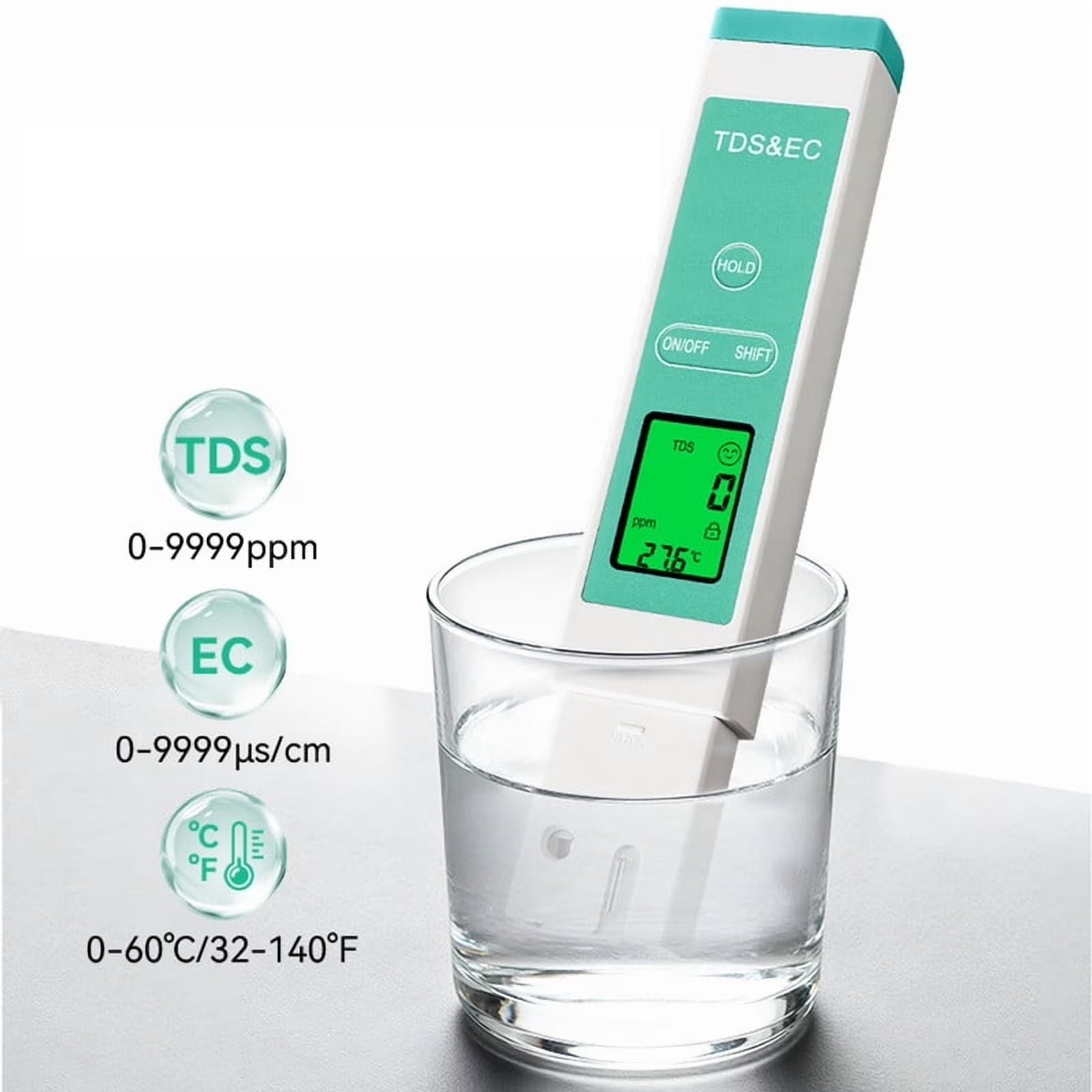 Analizador de calidad de agua TDS, termómetro digital EC TDS, apto para ...
