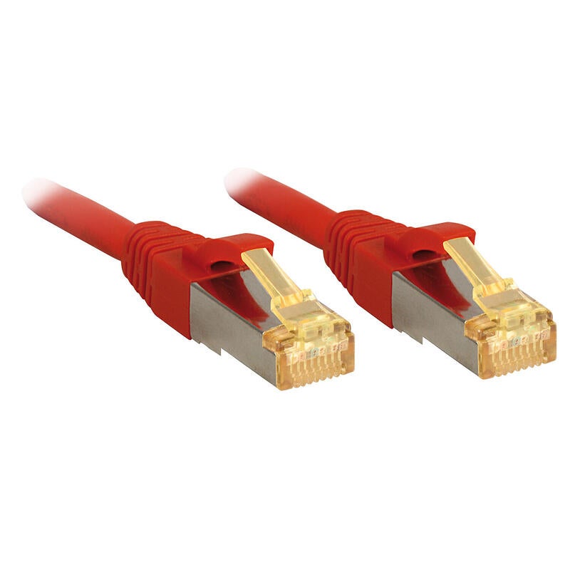 Lindy cable de red cat6a s/ftp lsoh cat7 rohcable rojo 1.50m | Leroy Merlin