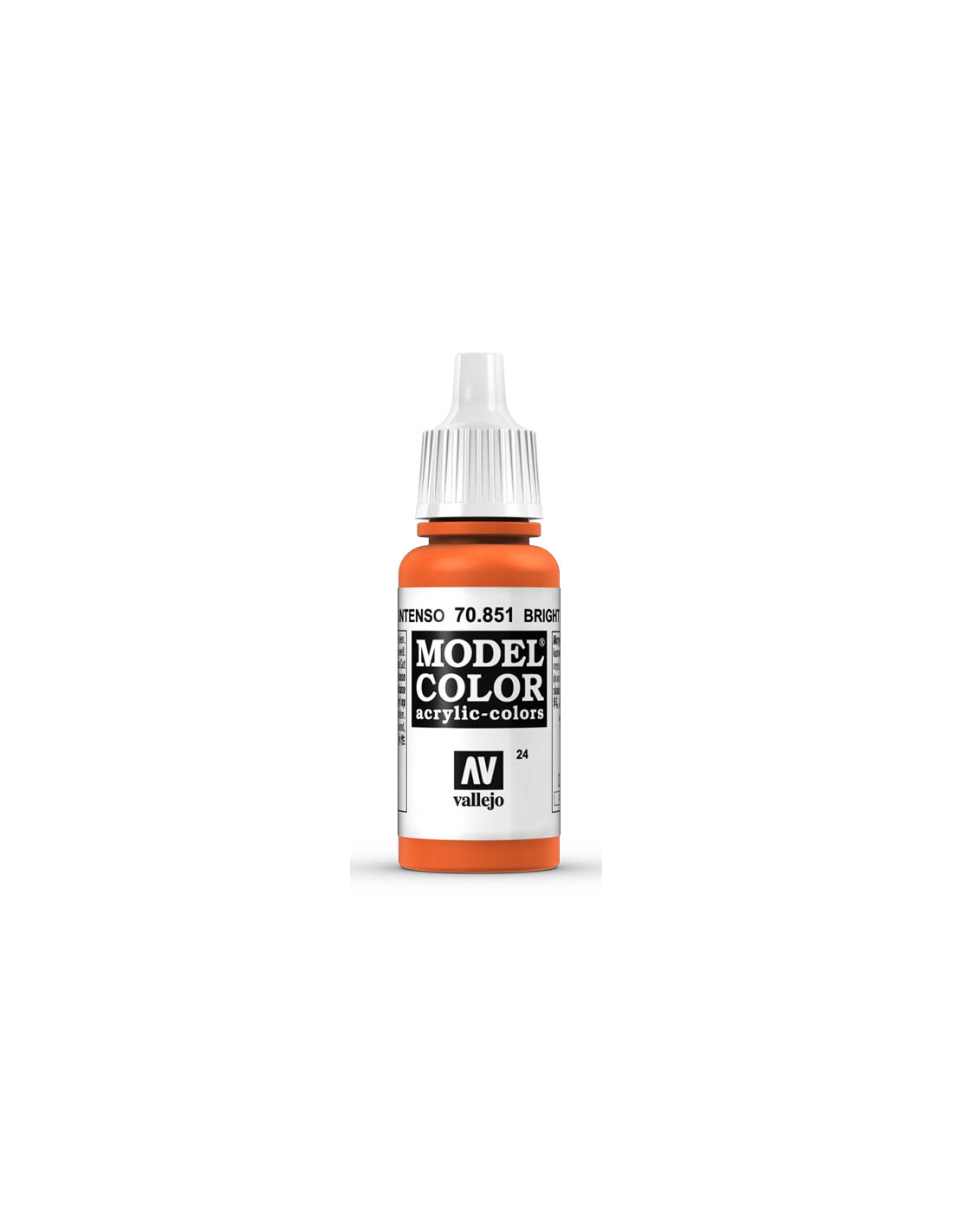 Model Color Pintura Acrílica Mate 17 Ml (851 Naranja Intenso) | Leroy ...