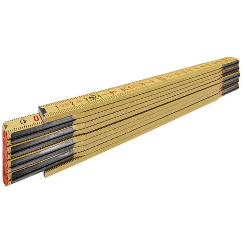 Règlet Stabila Holz-Gliedermaßstab Type 600 1104 2 m Bois de hêtre ...