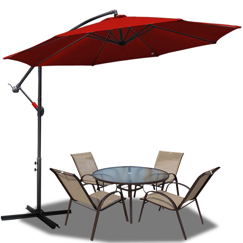 Parasol Parasol de jardin pliable Parasol de plage pivotant à 360 ...