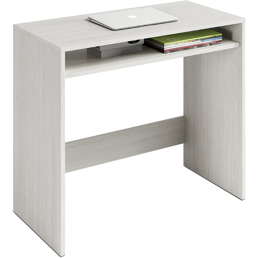 Bureau pour PC pour la maison et le bureau 79x43x78, 2 étagères en bois ...