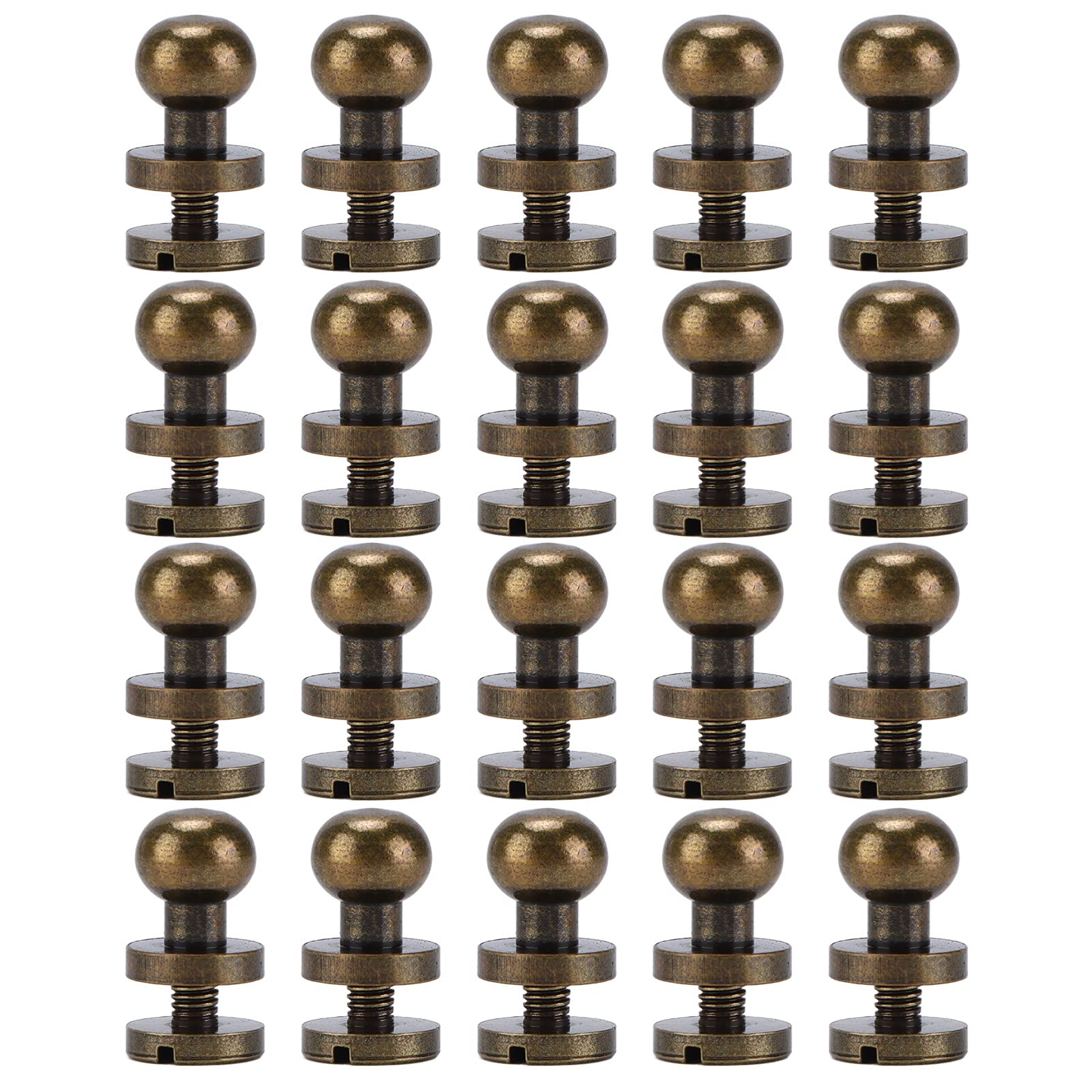 Juego de 20 remaches de latón para bolsos, zapatos, ropa, accesorios de ...