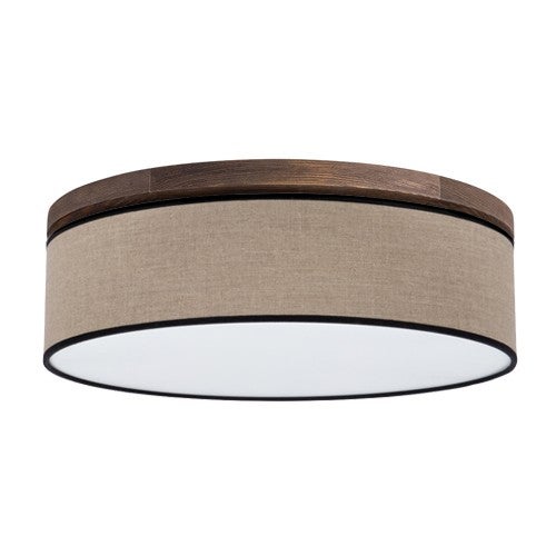 Negro Plafonnier Incl. 1xLED Intégrée 1650lm 2700K 18W Pin Teinté Noyer ...