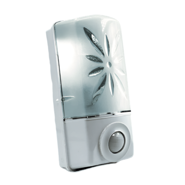 ARS Daystar IP20 - lampara de pared E27 blanca con sensor de movimiento / sensor PIR, para ...