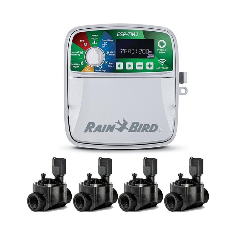 Programmateur automatique d'arrosage Electrique ESP-TM2 4 zones intérieur Rain Bird + 4 ...