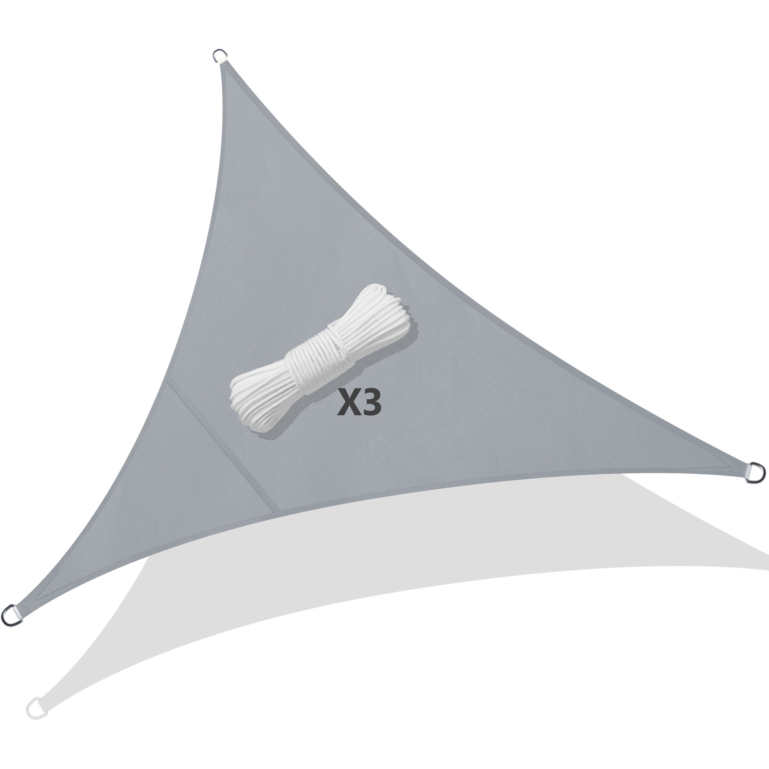 Toldo Vela de Sombra Triangular 5x5x5m, Toldo Parasol Terraza ...
