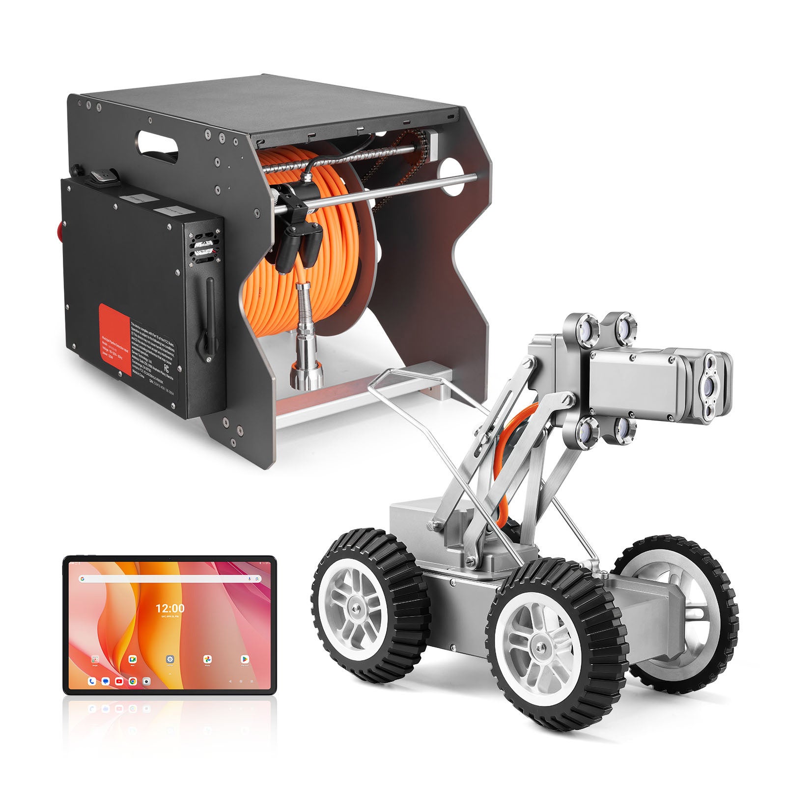 Robot deinspection de canalisations et egouts SucceBuy, cable de 60 m ...