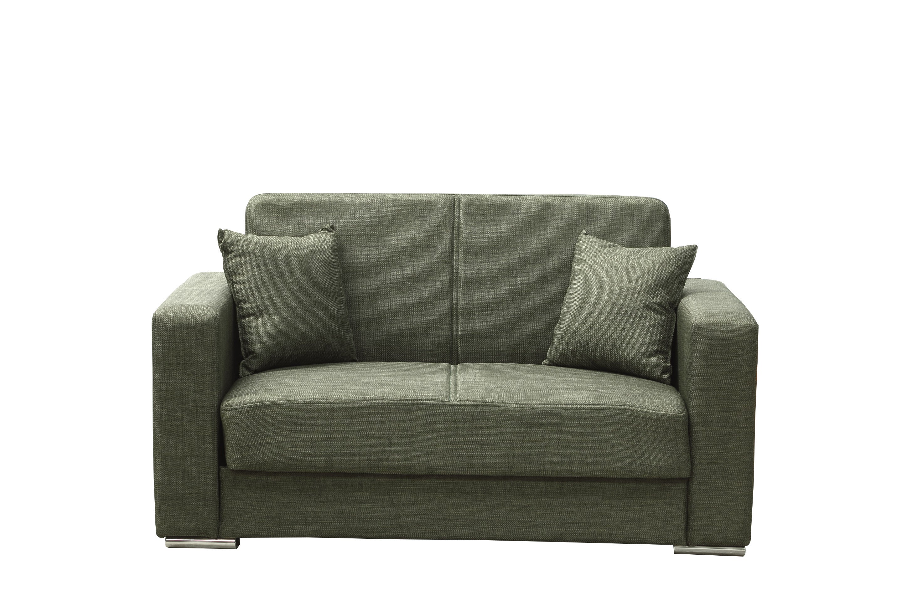 Sofa 2 Places Futuro Mina 19 Vert Olive Confortable | Leroy Merlin