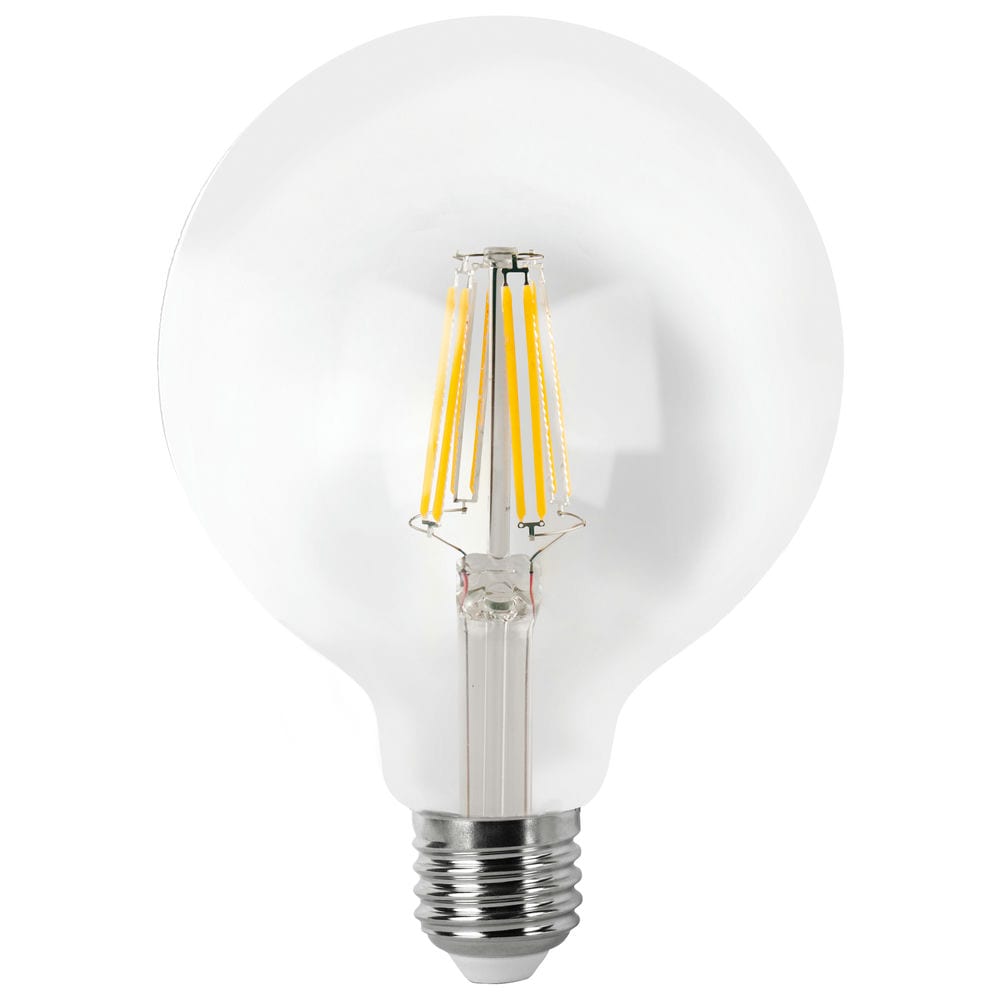 Ampoule globe LED à filament matel e27 g95 4w clair froid | Leroy Merlin