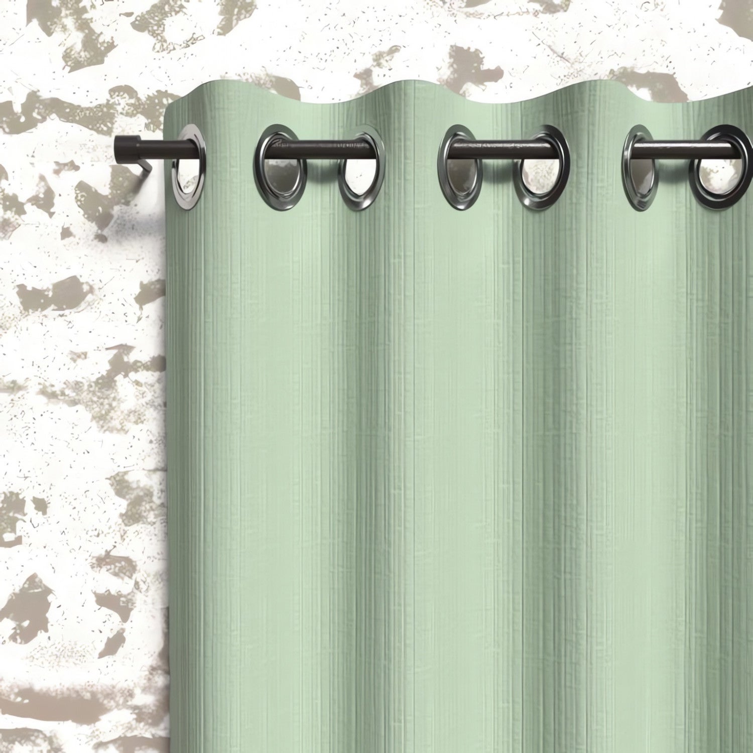Rideau occultant à oeillets 135x250 cm BOHEME vert eau, par Soleil Ocre ...