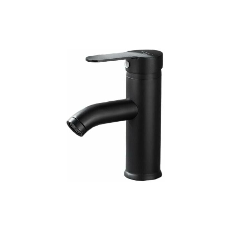 Mitigeur lavabo noir mat - Mitigeur eau chaude et froide - Noir | Leroy ...
