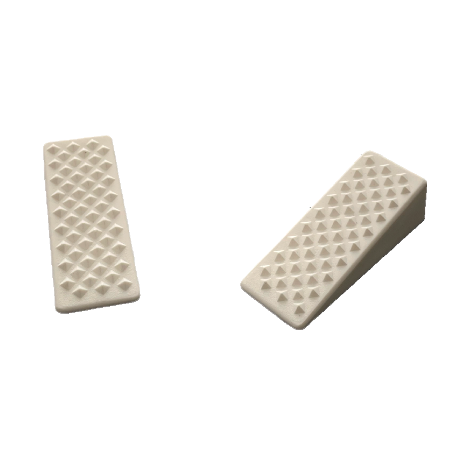Lot de 2 cale porte triangulaires adhésifs blancs de petite taille en ...