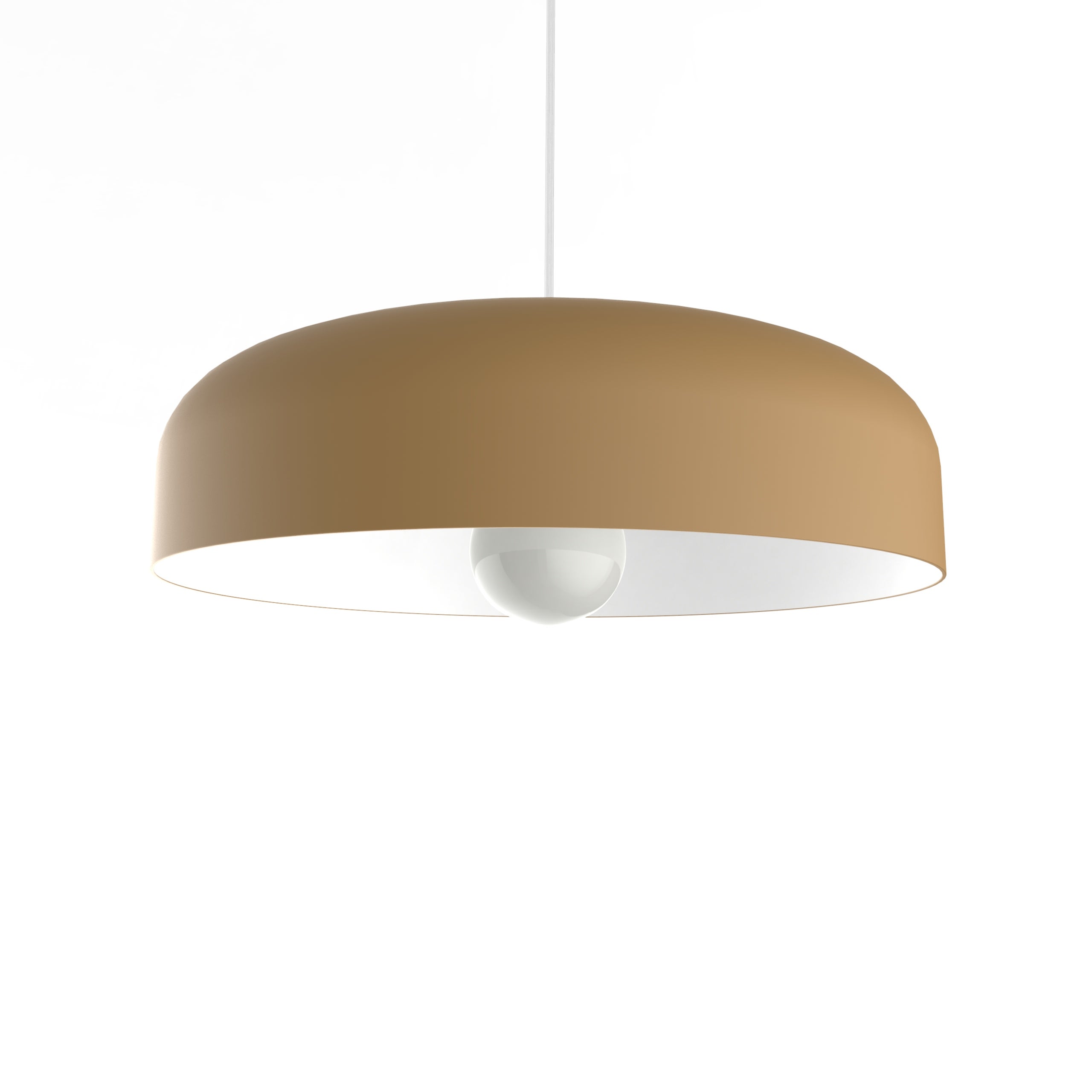 TUZZI LAMPARA DE TECHO Ø40 METAL ORO ANODIC/BLANCO 1XE27 | Leroy Merlin
