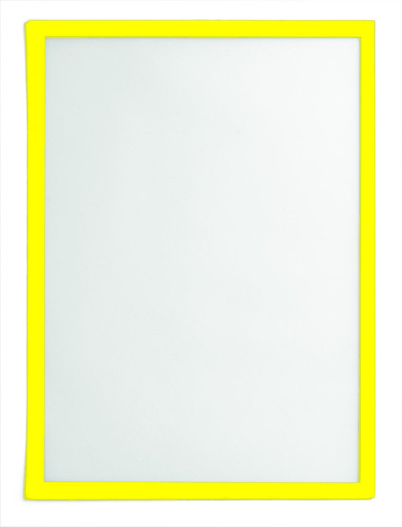 Cadre d'affichage magnétique A4 - jaune - 5 pièces | Leroy Merlin