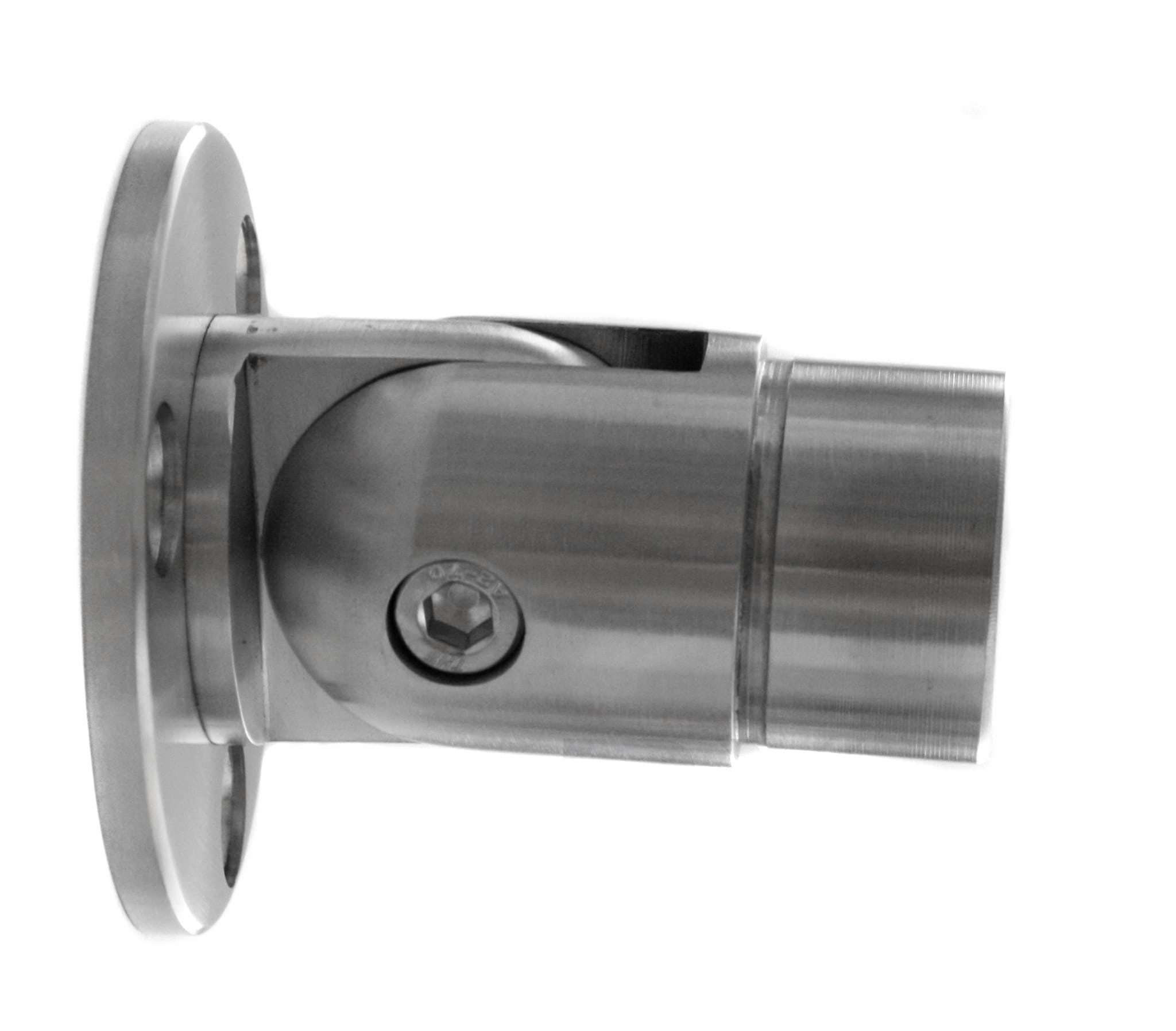 FIXATION Embase ARTICULÉ POUR TUBE INOX Ø 42,4 mm, AISI 304, brossé ...
