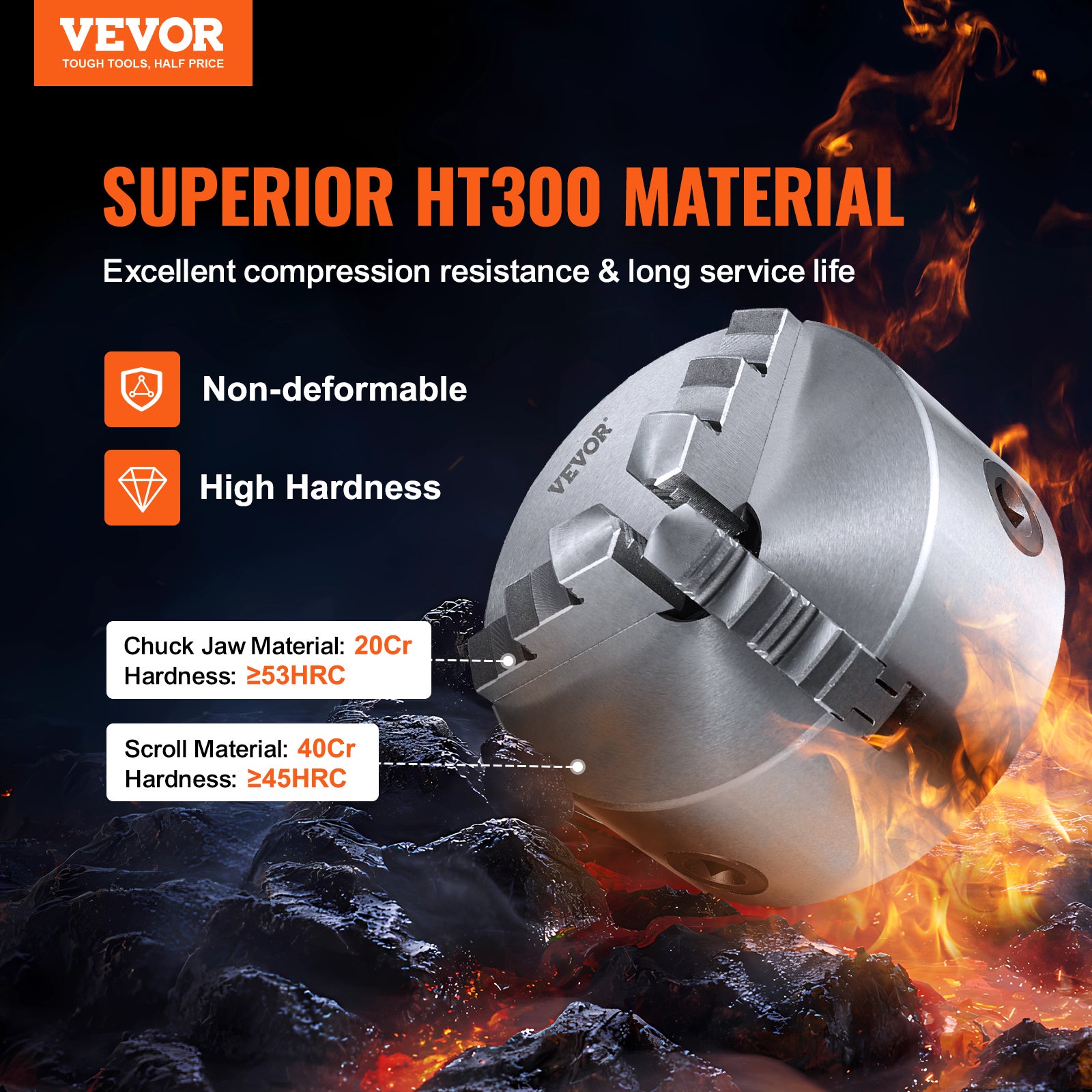 Uchwyt tokarski K11-160 160mm uchwyt trójszczękowy HT300 materiał 3 ...