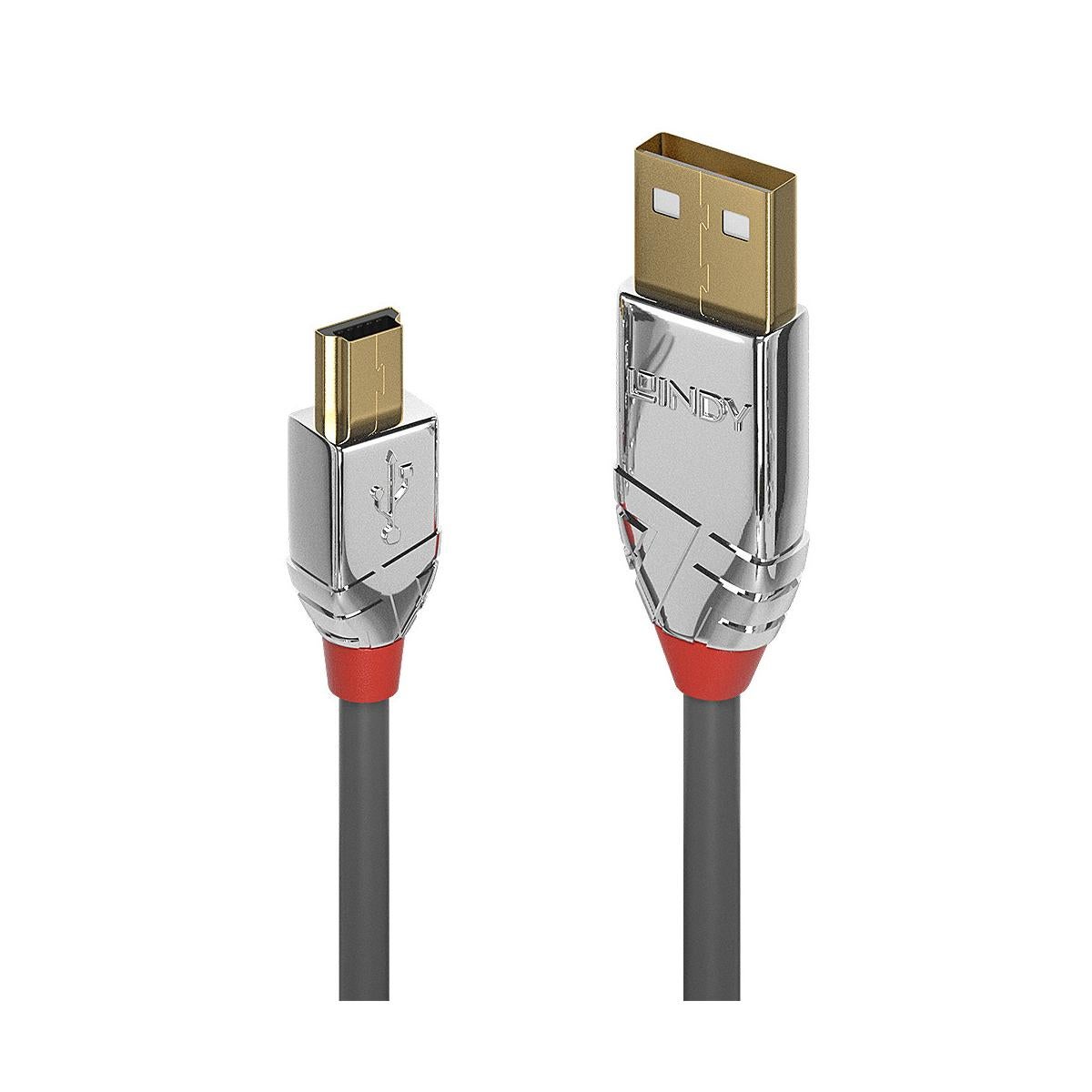 Lindy 36635 cable USB USB 2.0 7,5 m USB A Mini-USB B Gris | Leroy Merlin