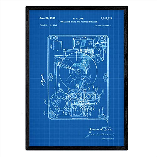 Affiche De Brevet De Son Et D'image Avec Une Vieille Conception De ...