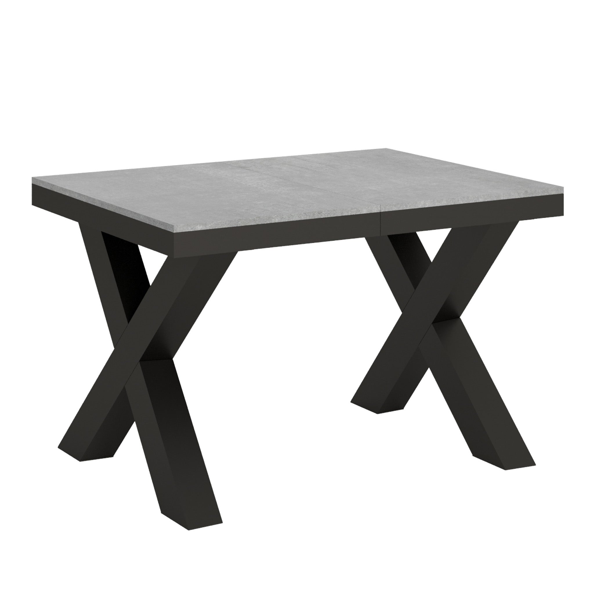 Table extensible 90x120/380 cm Traffic Evolution Ciment cadre ...