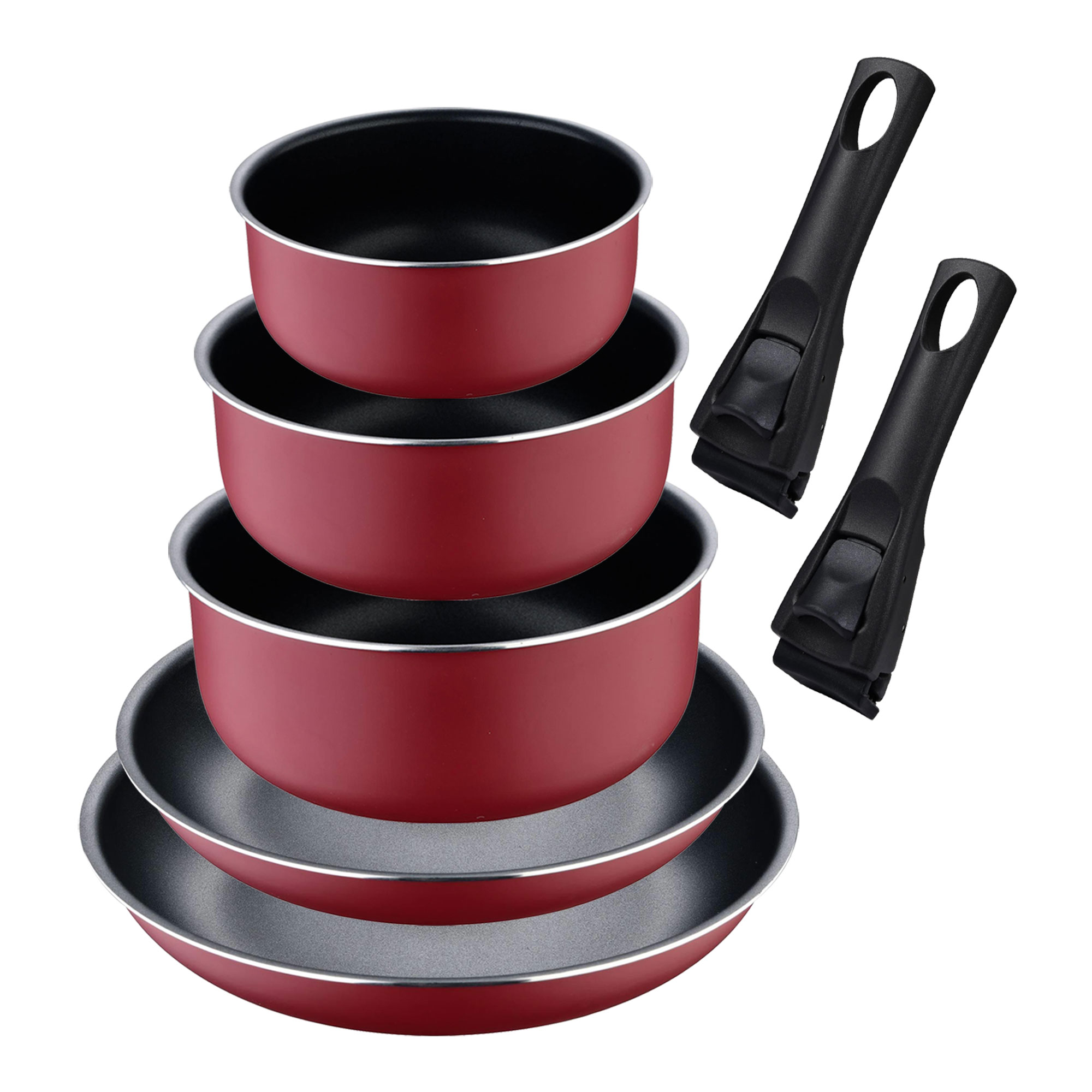 Ensemble de poêles à frire Bergner Click&Cook Ø22Ø26cm et de casseroles ...