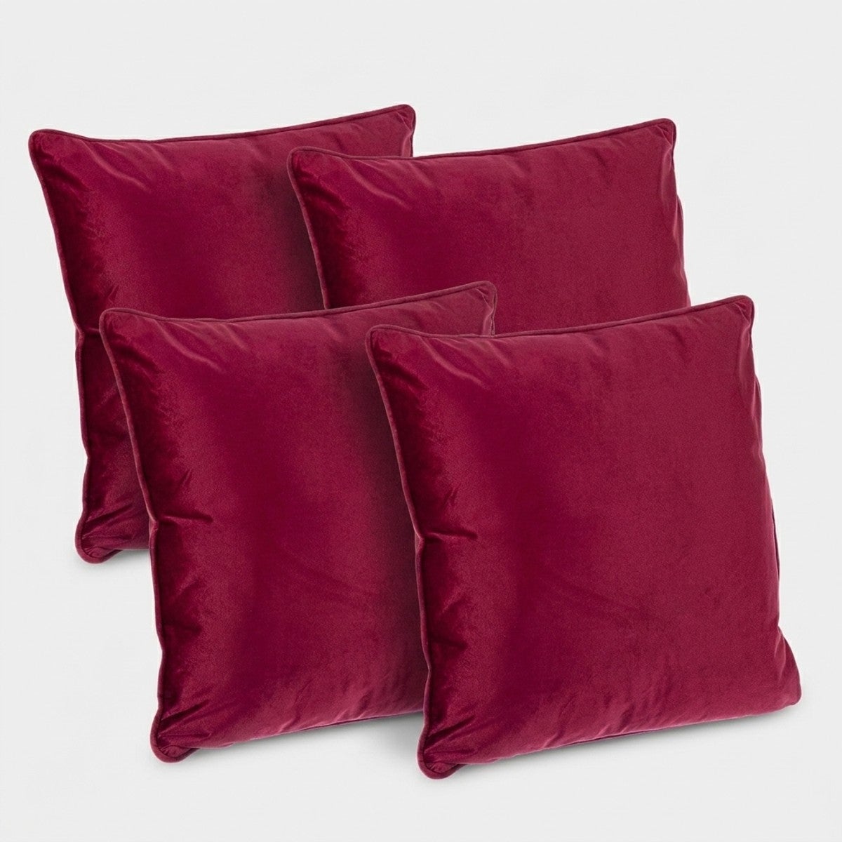 4 Cuscini per divano e letto in poliestere velluto 50x50cm Artemis YES ...
