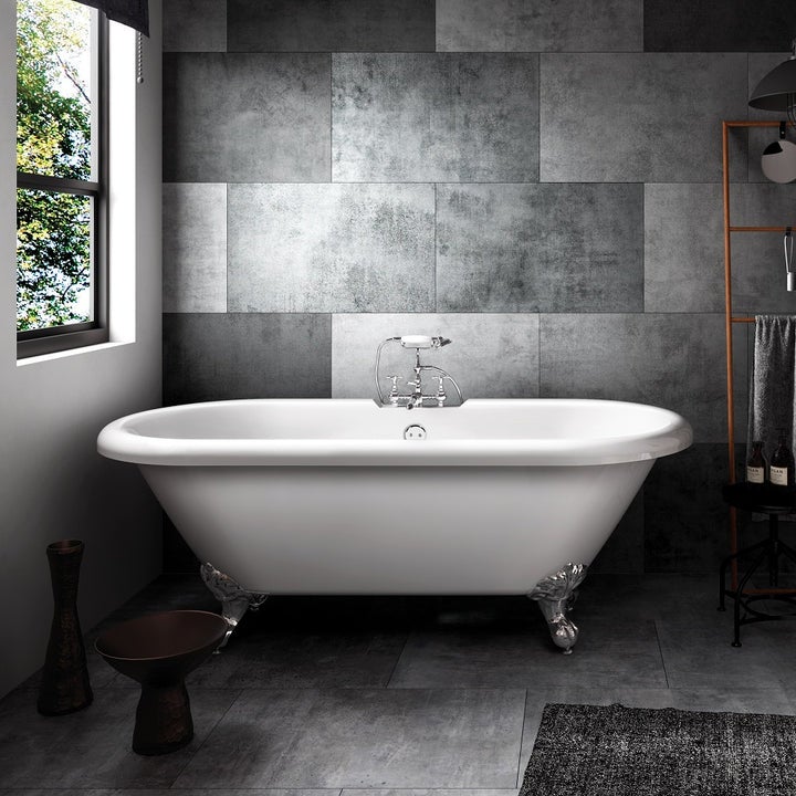 Baignoire ancienne rétro sur pieds CHELSEA Blanche 170 cm Pieds d'Aigle ...