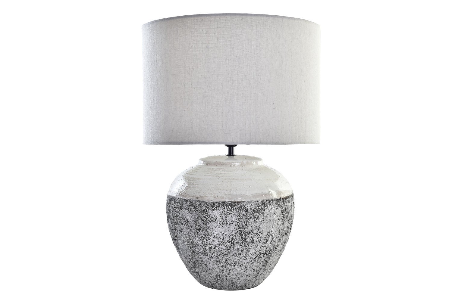 Lampe de table en céramique toile 42x42x60 | Leroy Merlin