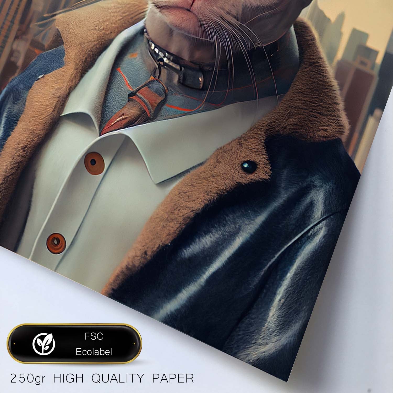 Lámina Gato Colorpoint Dinámico En Estilo Fotografía A Todo Color ...