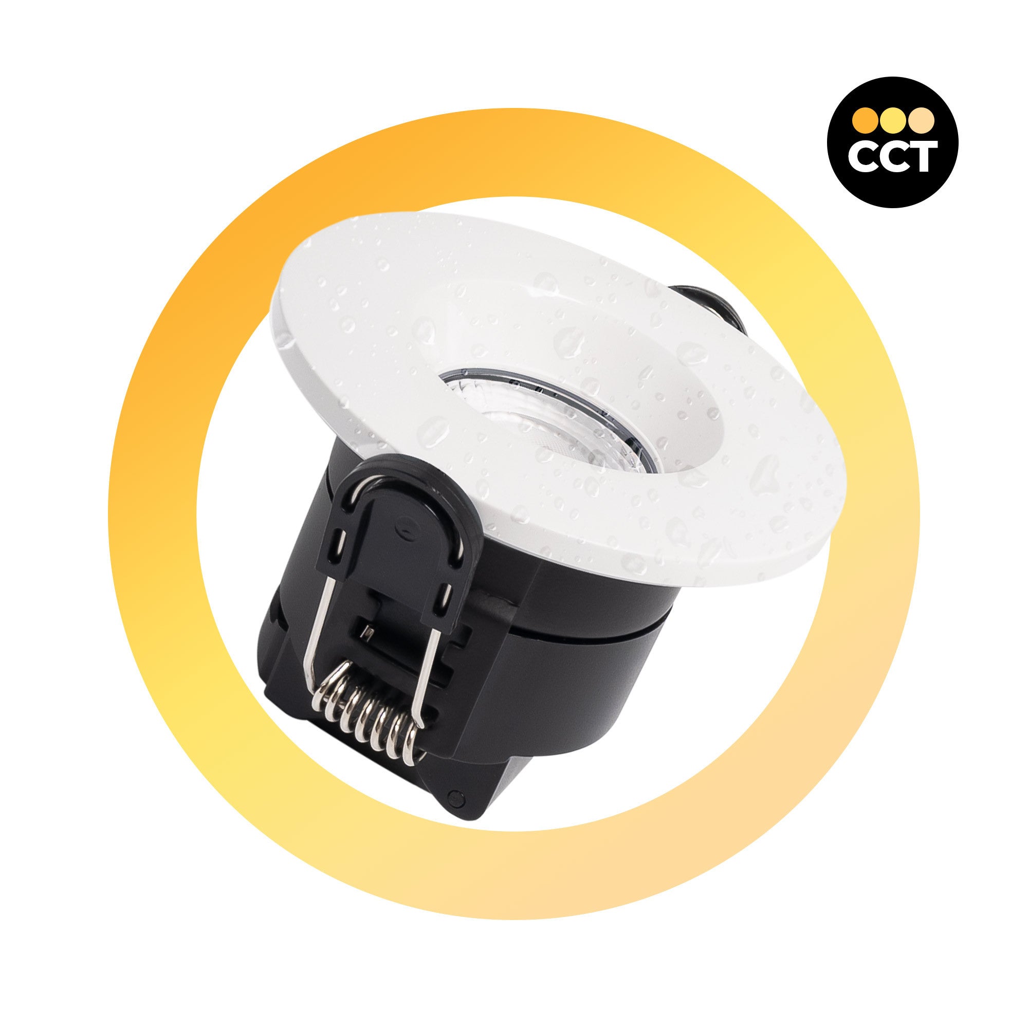 Spot encastrable LED CCT - 6W - Dimmable TRIAC - Ø68mm - IP65 - Blanc ...