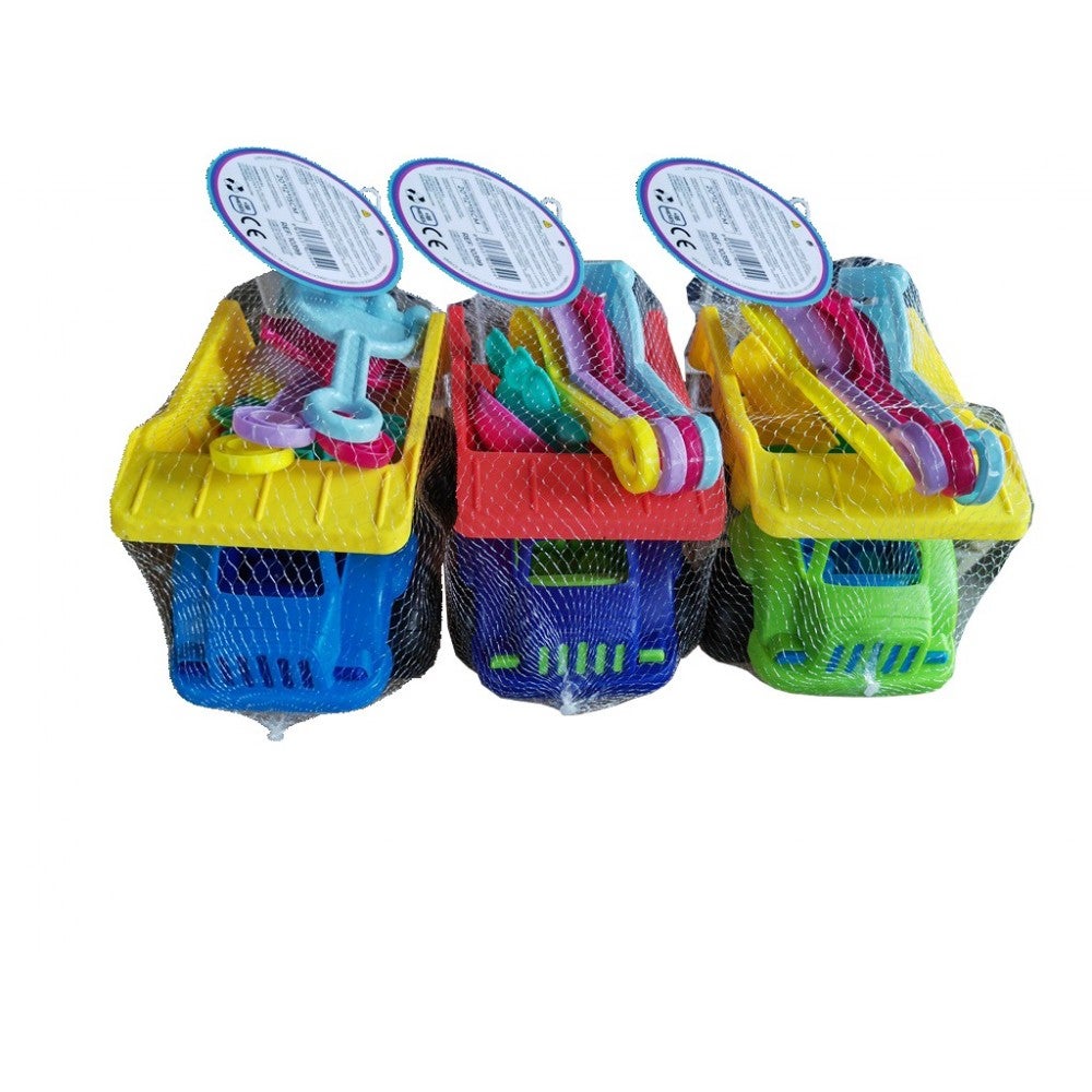 Conjunto Camión Playa Marbueno 20x12x15 cm Azul Claro | Leroy Merlin