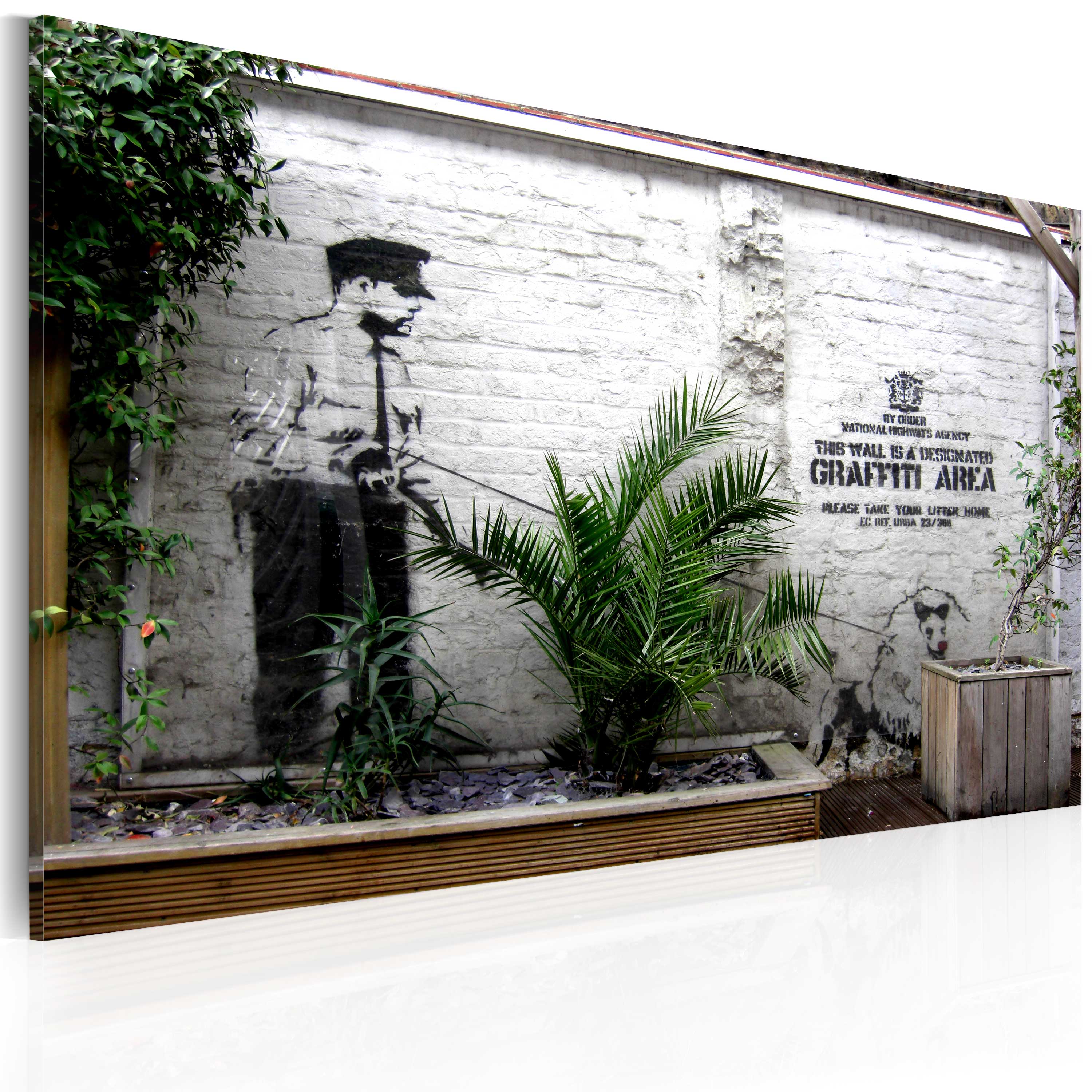 Tableau - Graffiti zone (Banksy) [30x20] | Leroy Merlin
