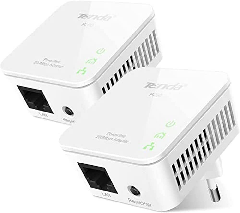 Tenda Tenda P200 Powerline Kit 2 Mini Adapter Up to 200Mbps White ...
