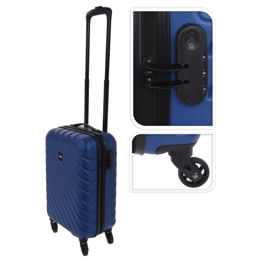 Valise design à losanges 28 L bleu foncé ProWorld | Leroy Merlin