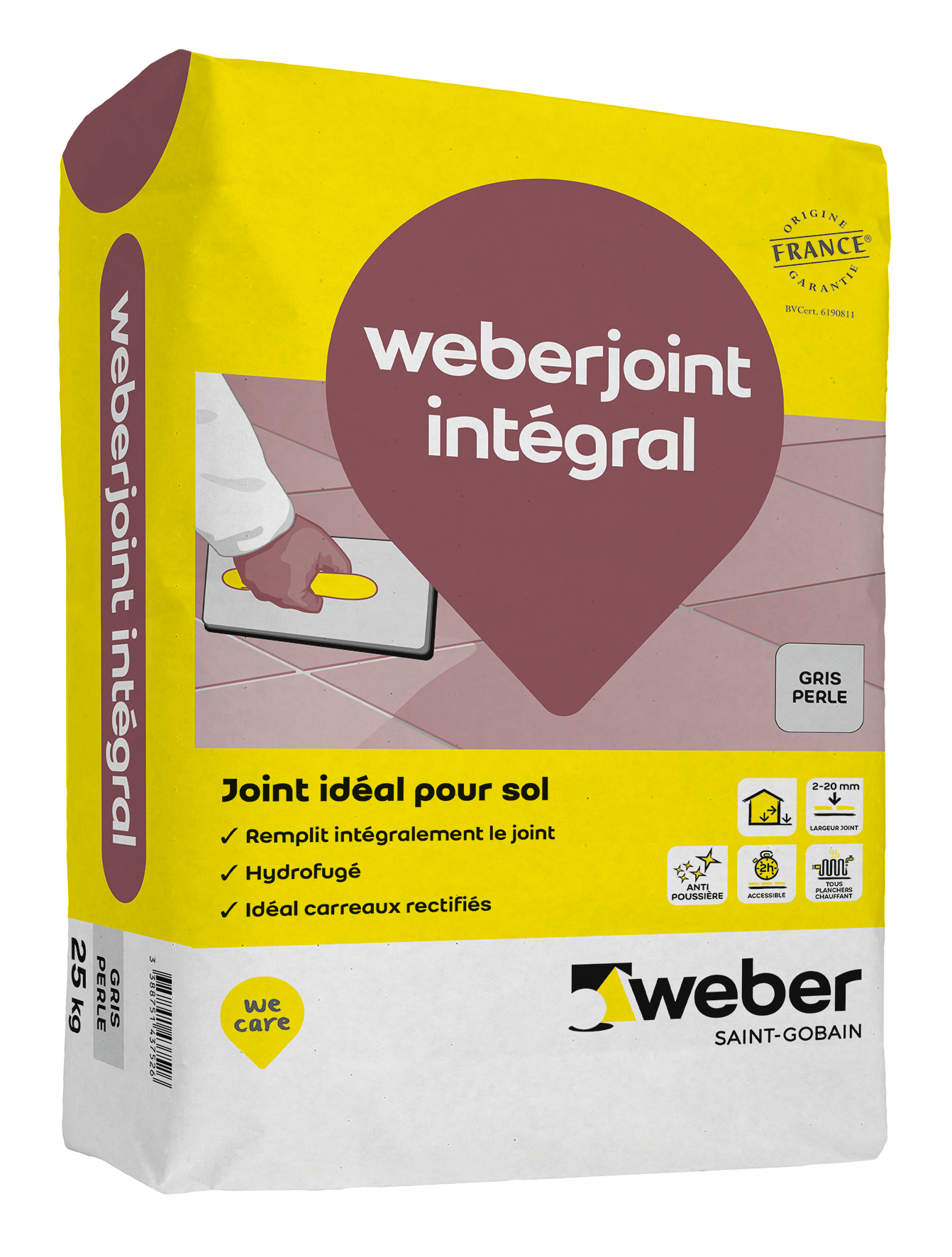Mortier pour la réalisation de joint de carrelage 25 kg hydrofugé ...