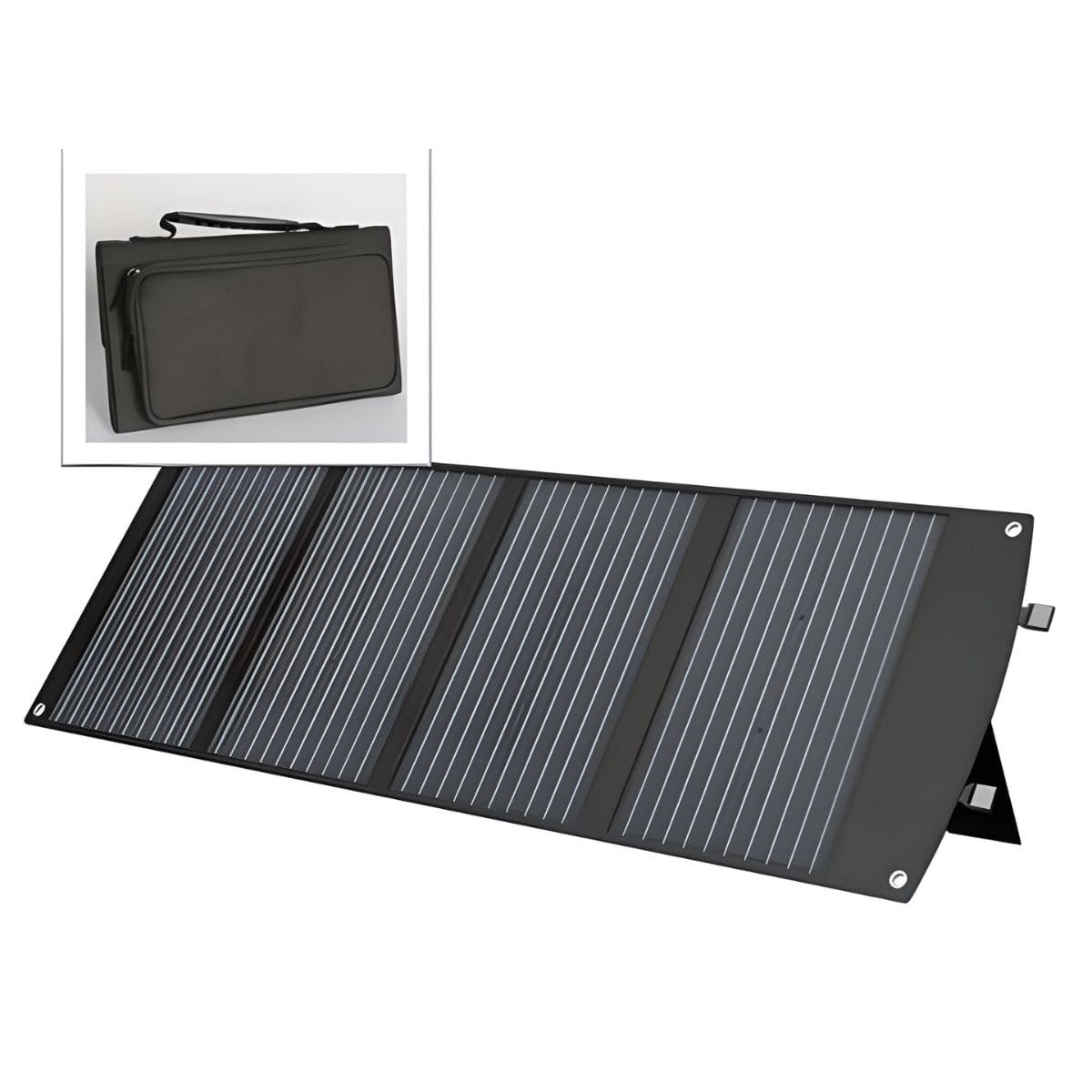 Panneau solaire portatif SolarTec 120W 18V 6,6A 4 pans monocristallins ...