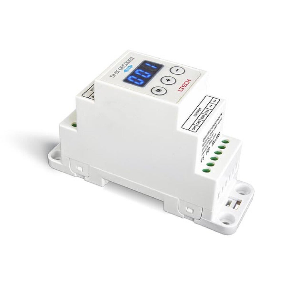 VARIATEUR LED À 4 CANAUX POUR MONTAGE SUR RAIL DIN - DMX | Leroy Merlin