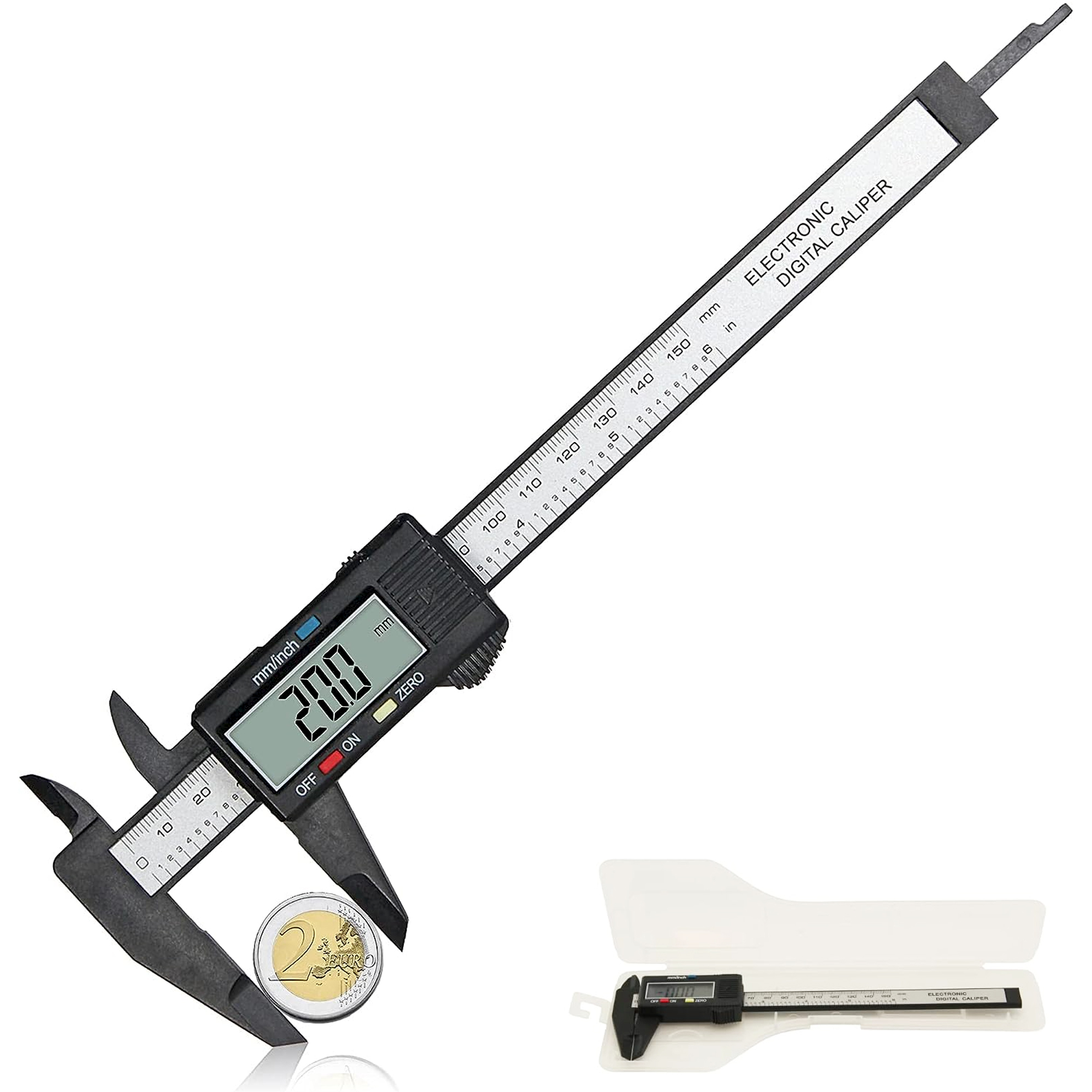 Calibro digitale digitale FISHTEC 150mm + display LCD | Leroy Merlin