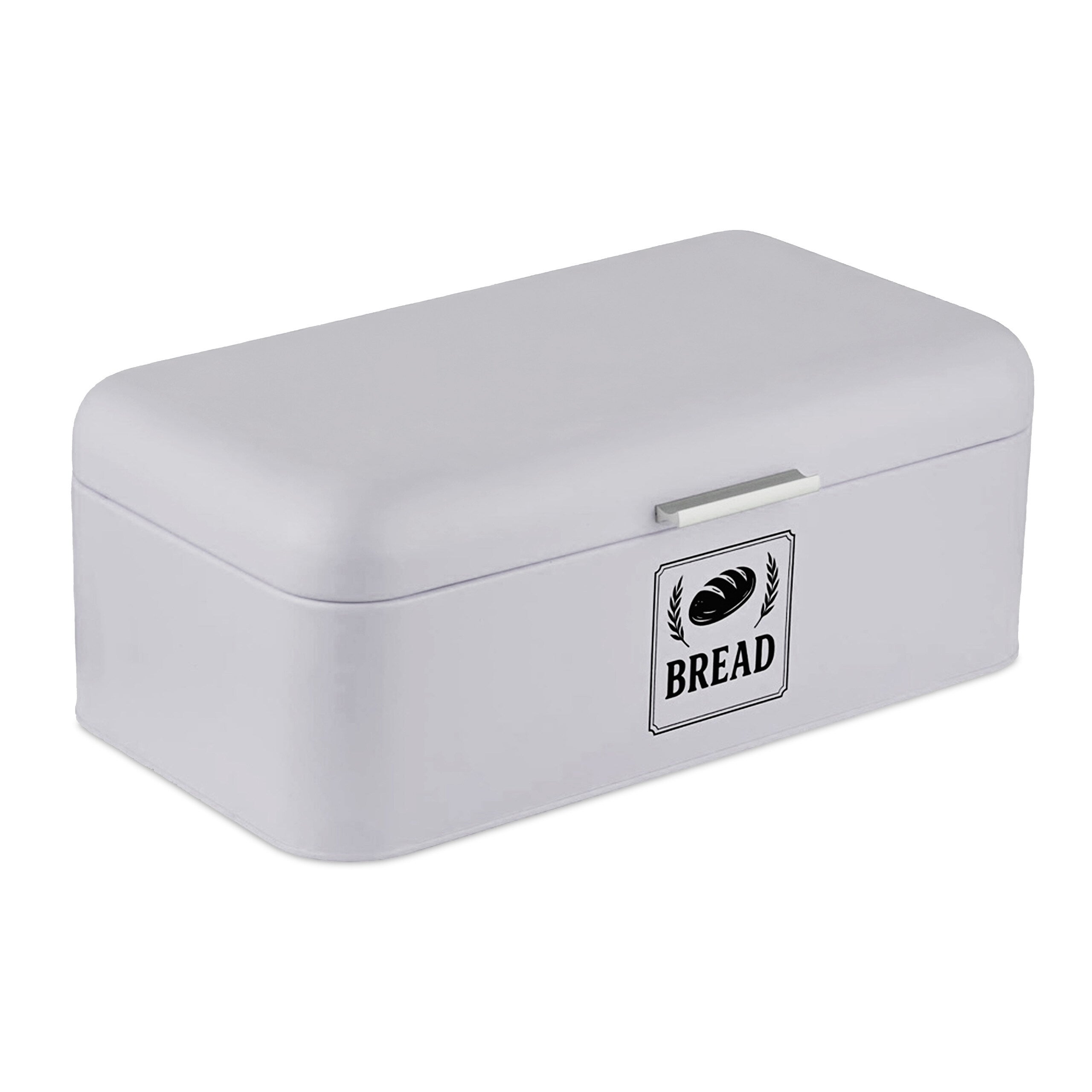 Relaxdays Panera, caja para pan con tapa y asa, HBT: 17 x 42 x 24 cm ...