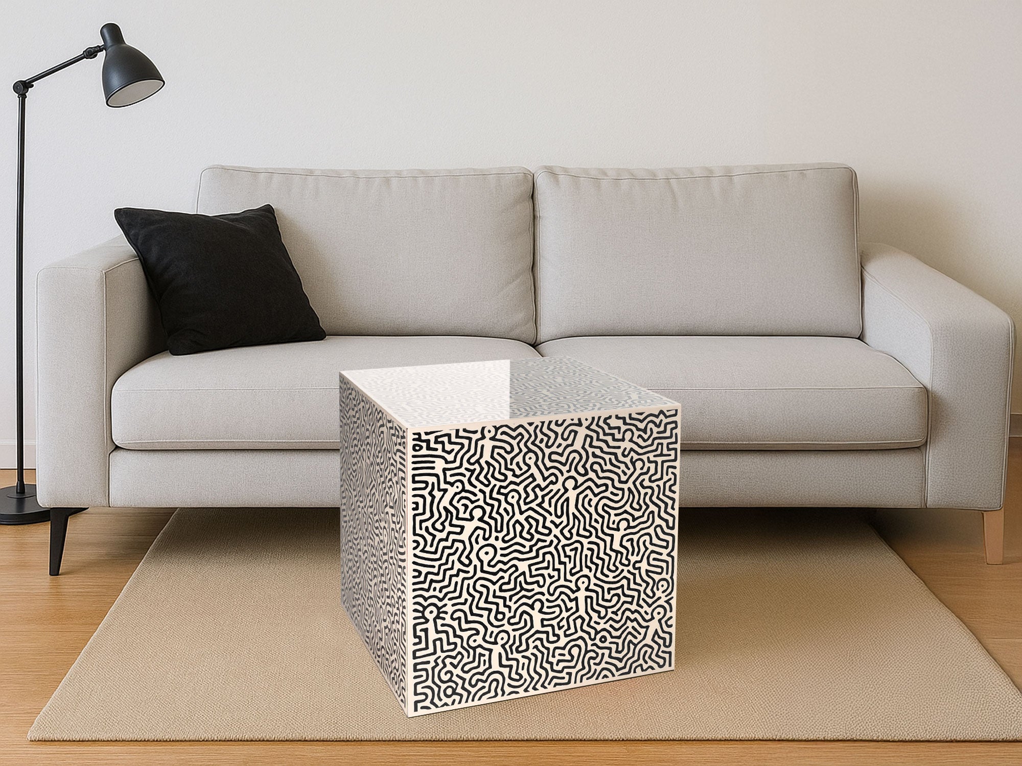 ADM - Table 'Cube Graffiti Pop' | Leroy Merlin