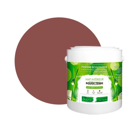 Rouge Terre Peinture interieur aspact mat Natura - Rouge Terre - 2.5L ...