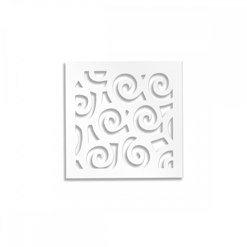 RICCI - Panel para mueble cuadrado de PVC perforado PARASOL blanco ...