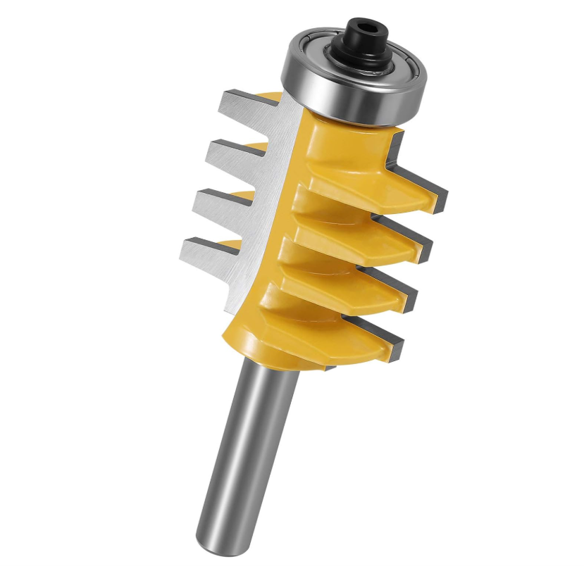 8 mm Shank Rail Finger réversible Joint Router Colle Bit cône Tenon ...