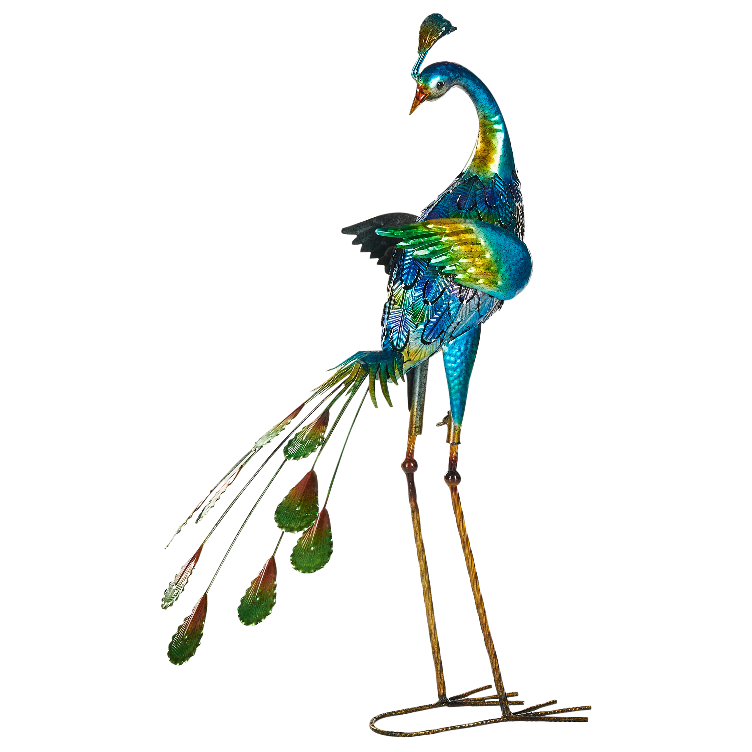 Statue de jardin PEACOCK Bleu | Leroy Merlin