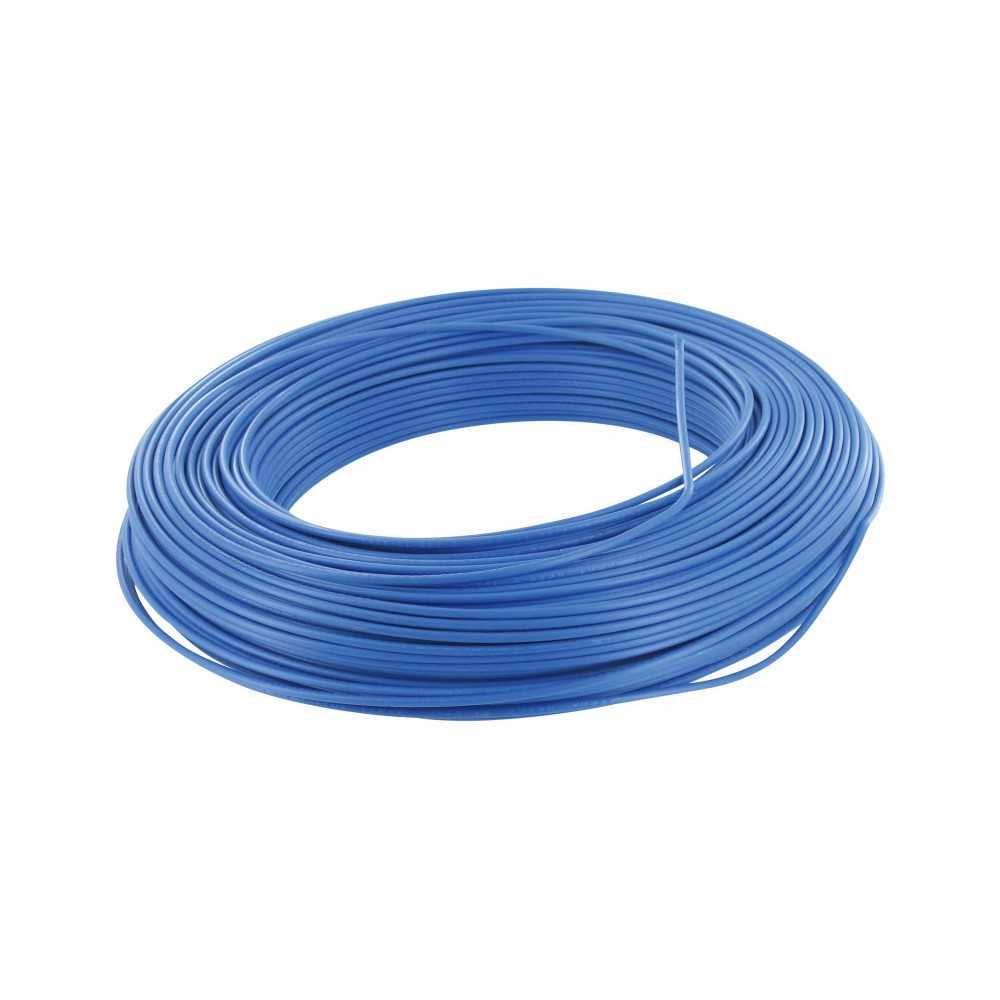 Câble d’installation H07V-U 10 m 1.5mm² bleu avec isolant en PVC - FILS ...