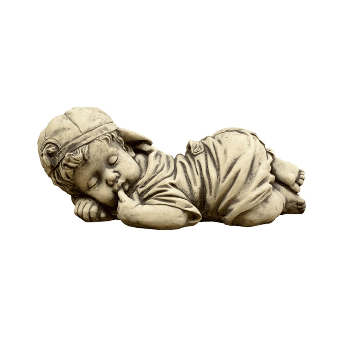 Figura Bebe Niño en Hormigón Piedra para el jardín exterior 42x18cm ...