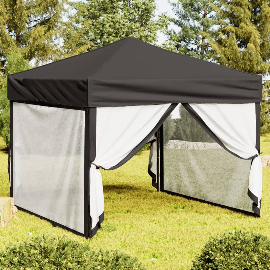 Tonnelle de Réception Pliable 3×3 m Anthracite avec Parois – Tente de ...