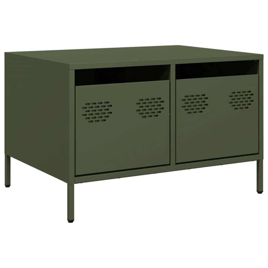 Meuble TV，Banc TV Moderne，Meuble de Rangement vert olive 68x50x43,5 cm ...