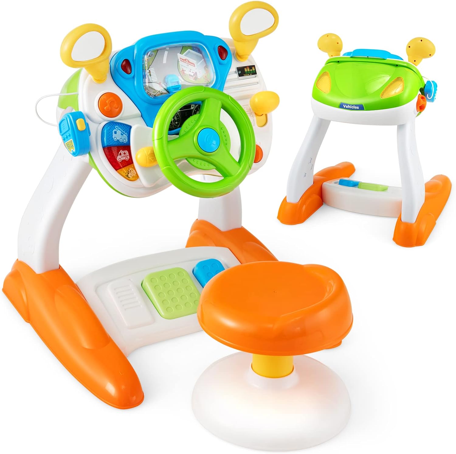 Ensemble de jouets de simulation de conduite avec volant pour enfants, jouets de conduite ...